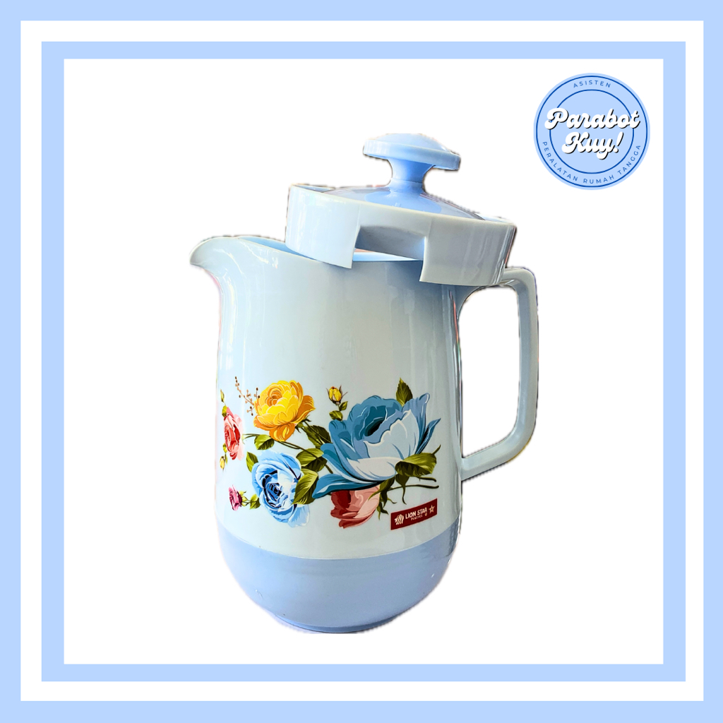 Jual Lion Star Thermo Water Jug 1,3L 1300ml 2,1L 2100ml / Teko Termos Air Panas Dingin Plastik ...