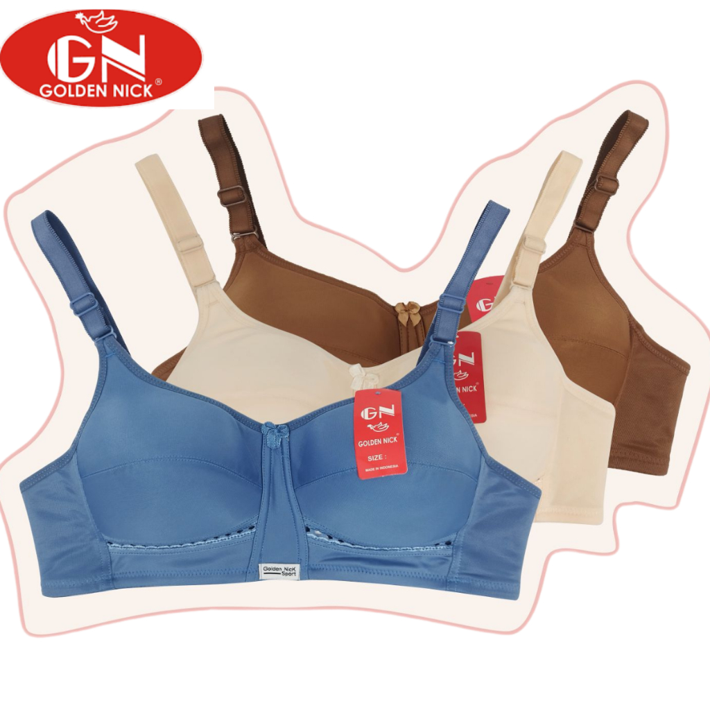 Jual Golden Nick - ( ISI 3 )Bra Sport BH K366 Busa Tipis Tanpa Kawat Berkualitas Sport Bra ...