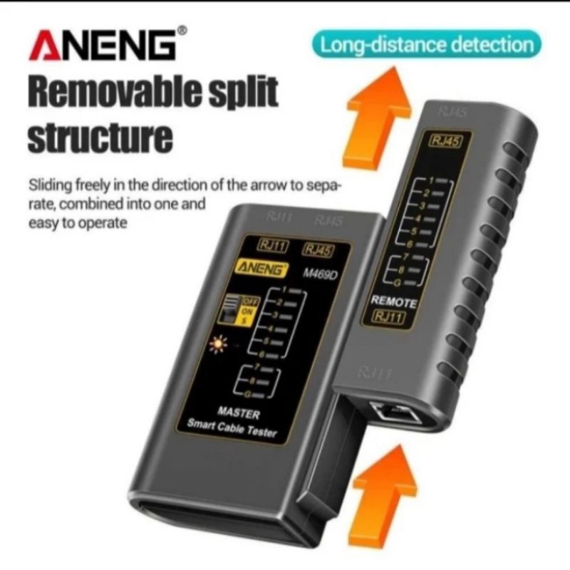 Jual Tester Kabel Internet RJ45 RJ11 Telpon Network Jaringan Kabel ...