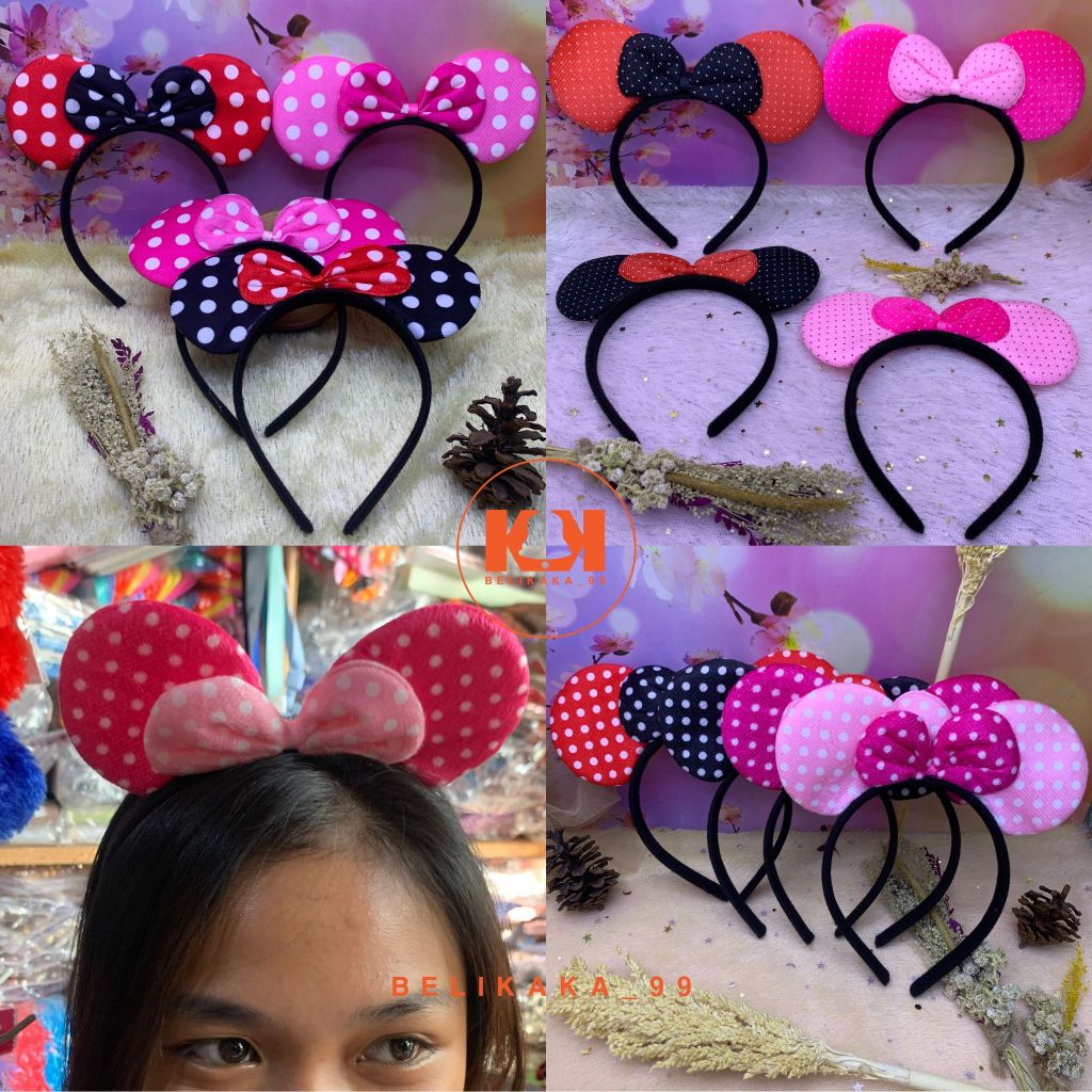 Jual BANDO MICKEY DAN MINNIE MOUSE TOTOL KECIL SEDANG DAN BESAR / BONDU ...