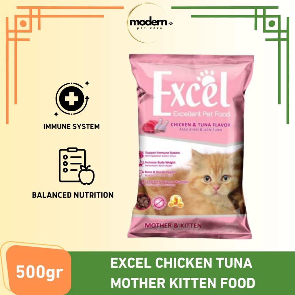 Jual Excel Chicken Tuna Mother Kitten Food Freshpack 500gr | Shopee ...