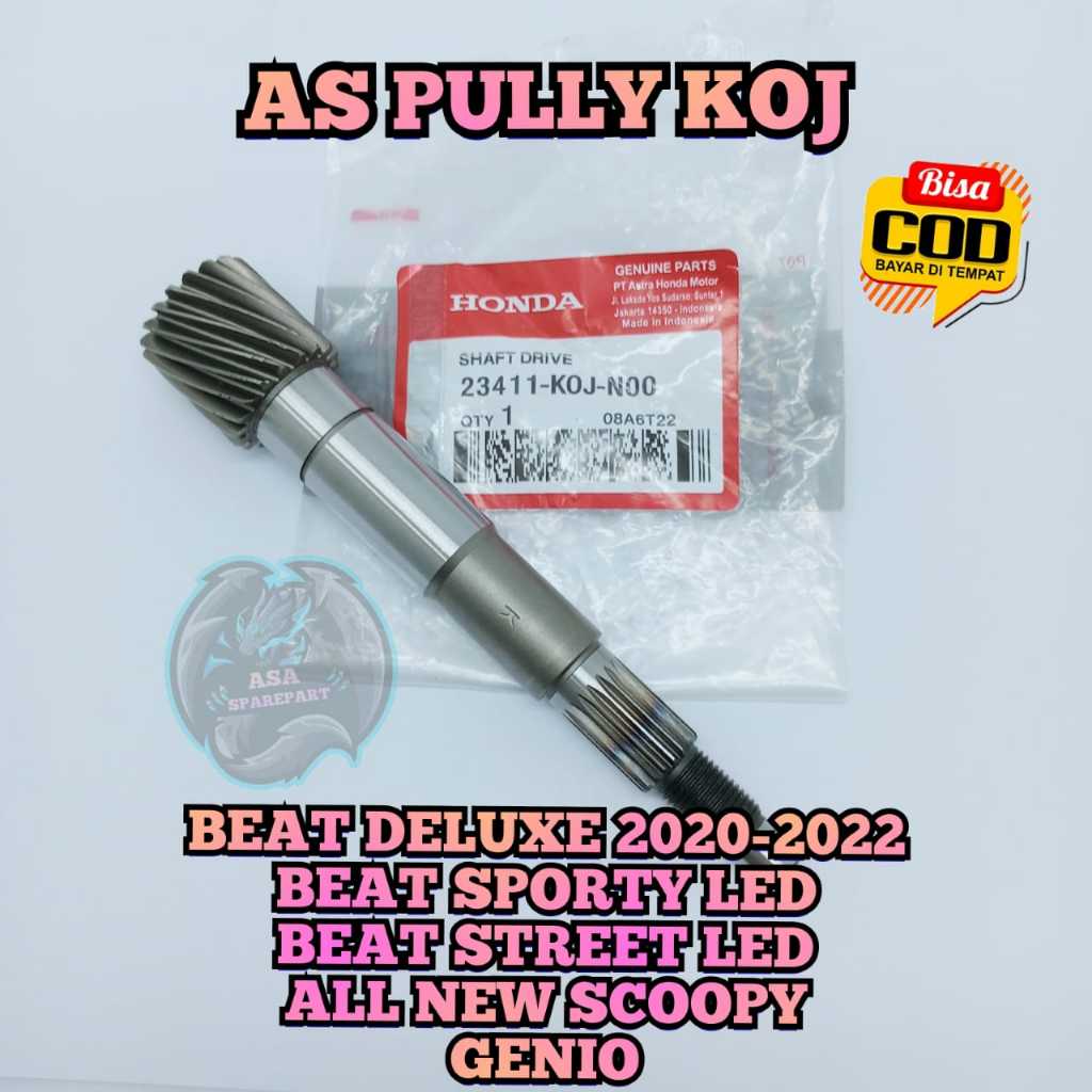 Jual AS PULLY BELAKANG KOJ ASLI ORIGINAL Motor HONDA KOJ BEAT DELUXE ...