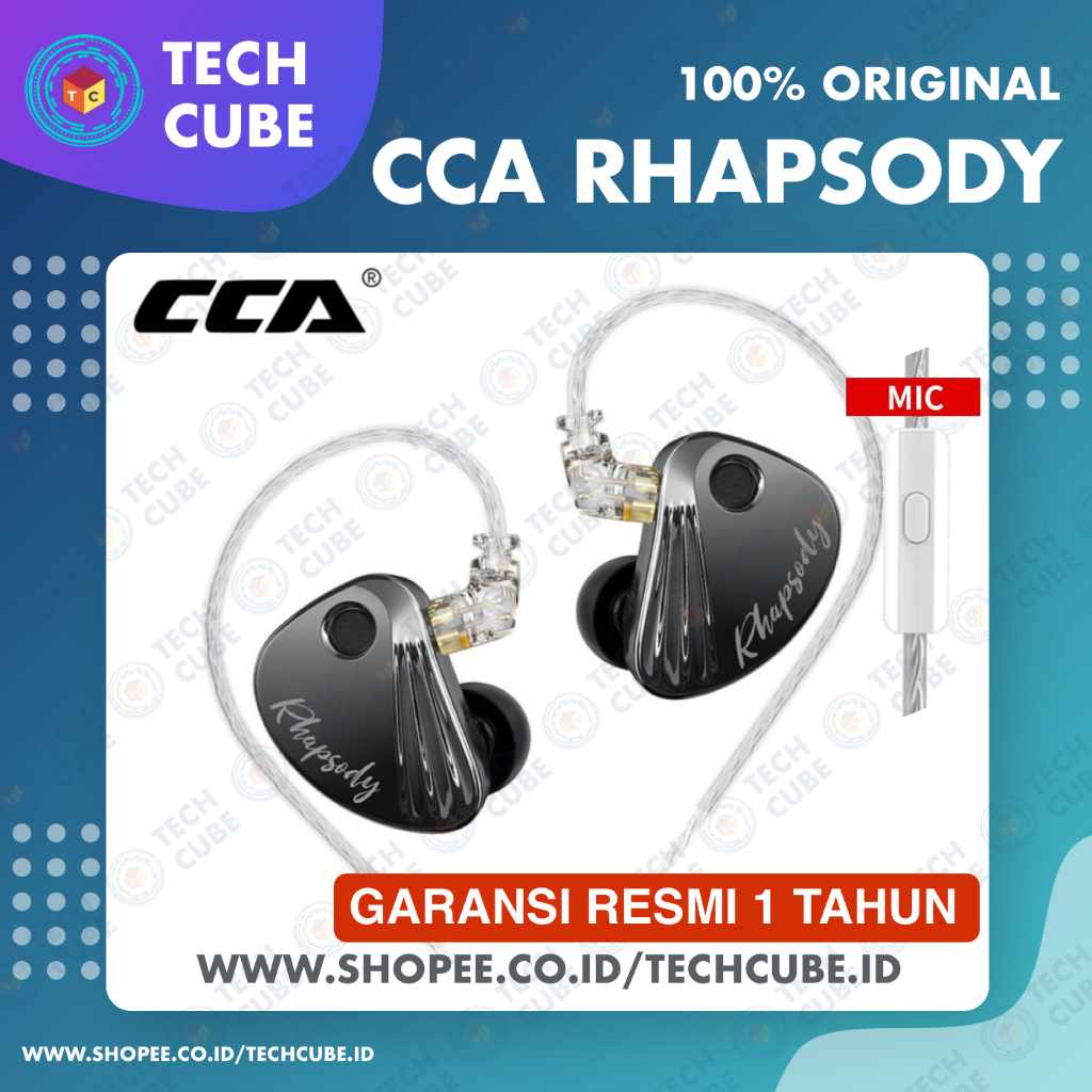 Jual CCA Rhapsody with MIC Basshead In Ear Metal Earphone Headset 2DD ...