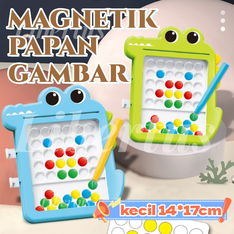 Jual Mainan Anak Papan Magnet/Papan Lukisan Magnetik Mini Dinosaurus ...