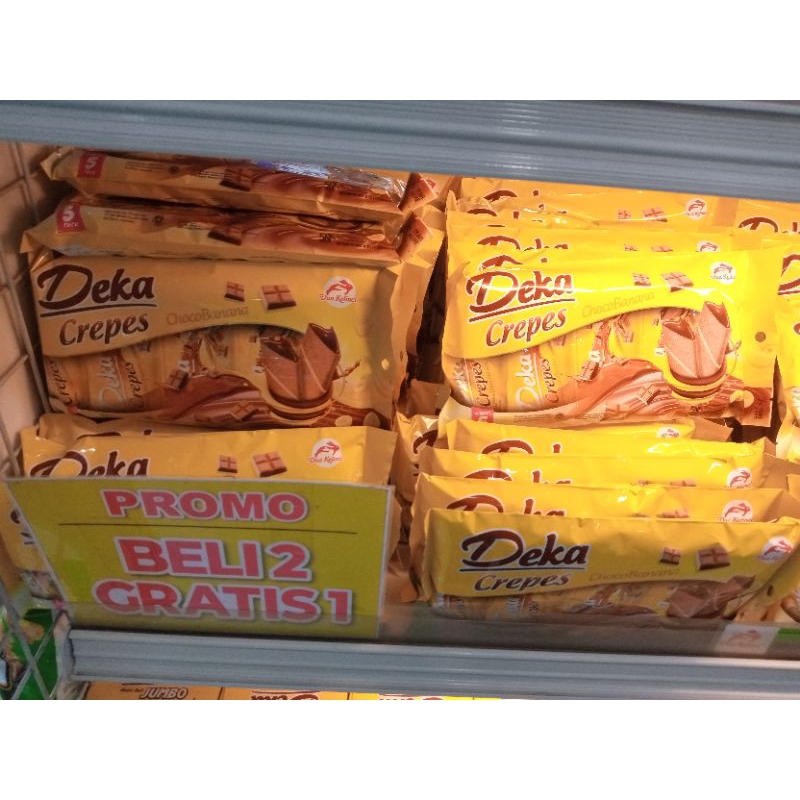 Jual [PROMO] {BELI 2 GRATIS 1} Deka Crepes isi 5 pack rasa Choco Banana ...