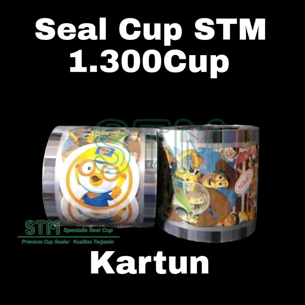 Jual Plastik Lid Cup Sealer polos/seal polos/Daun Teh/Kartun/Buah/Drink ...