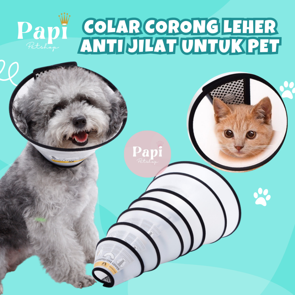 Jual Collar Kucing Kolar Leher Kucing Anti Jilat Corong Kucing Collar ...