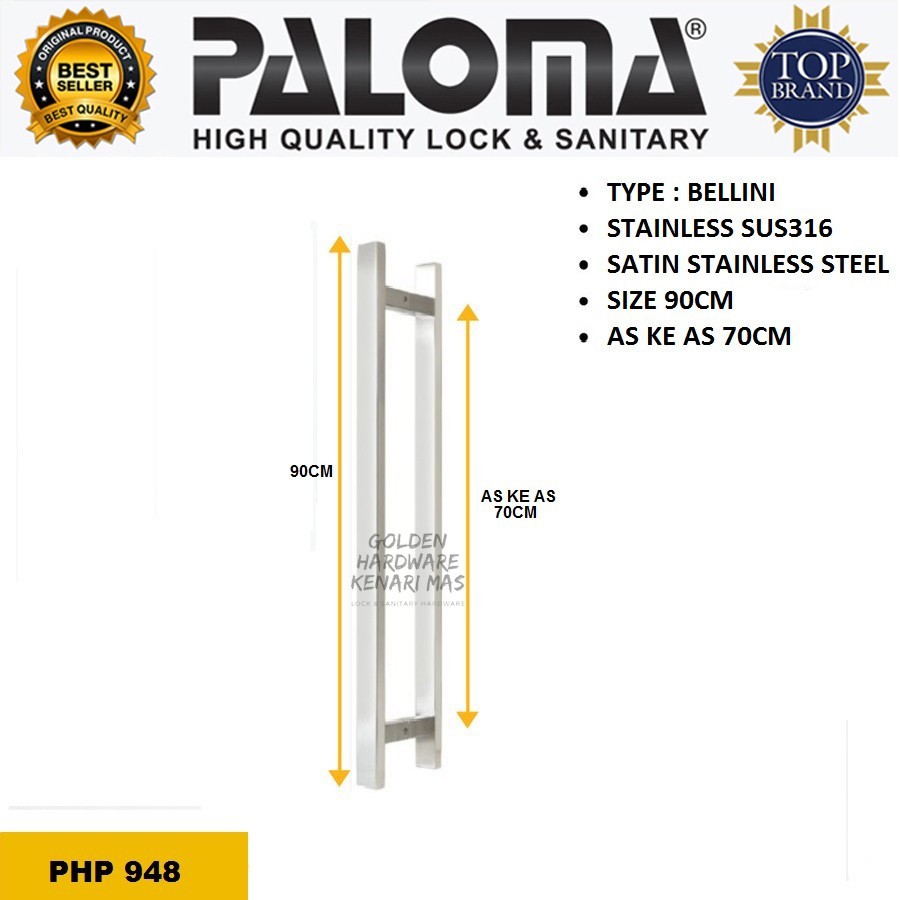 Jual PALOMA PHP 948 Tarikan Gagang Pintu Utama Pull Handle 90cm ...