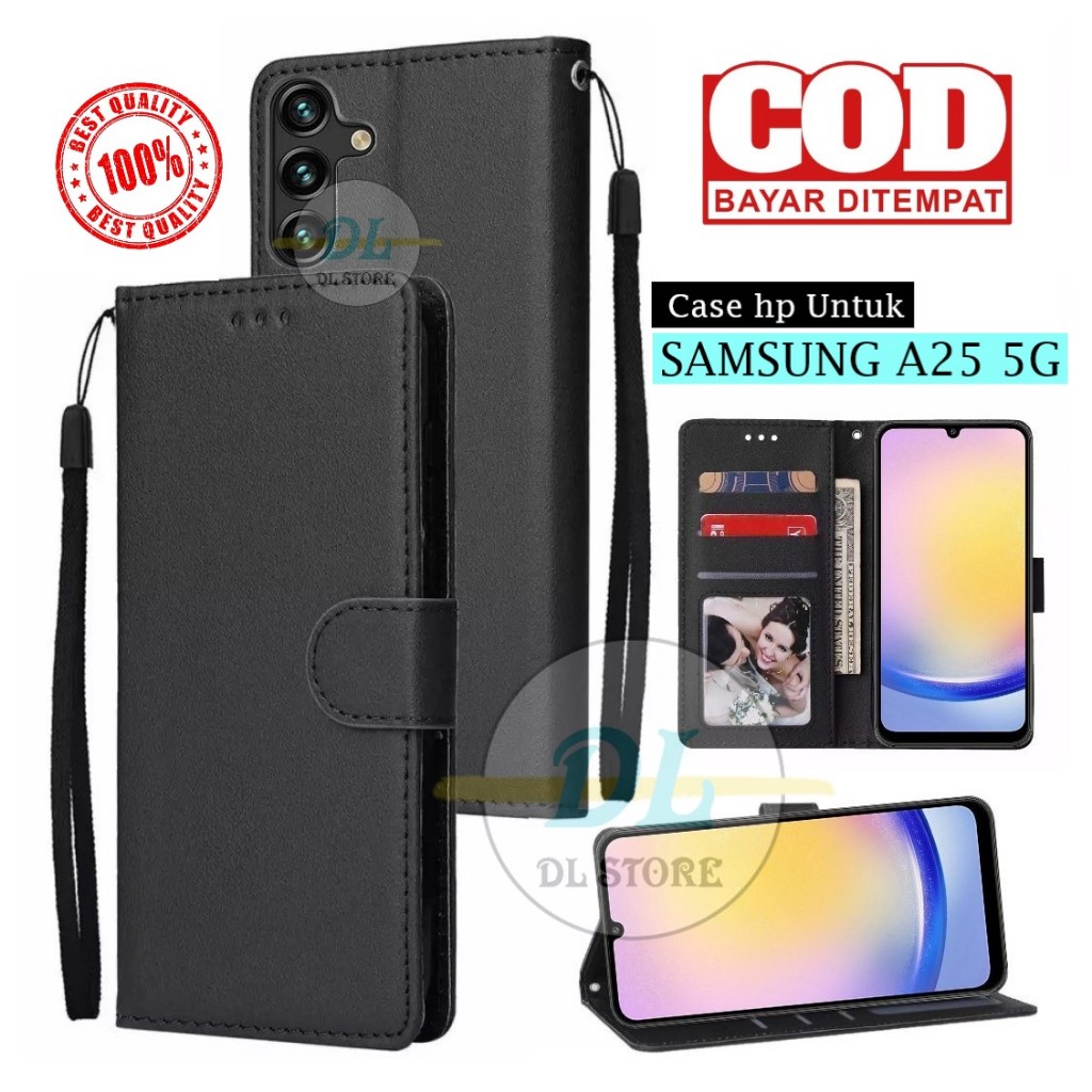 Jual Flip Case Samsung Galaxy A25 5G Kualitas Premium Leather Case ...