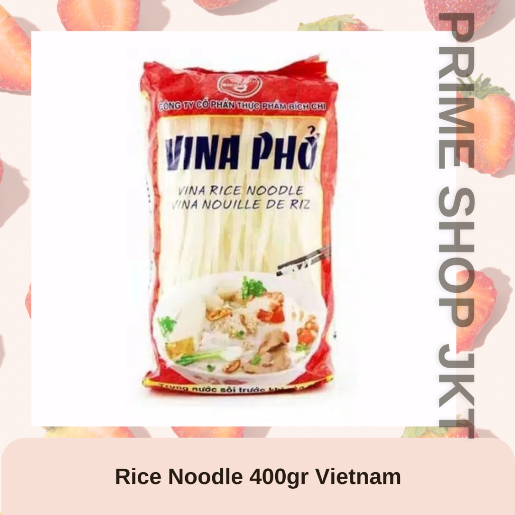 Jual Vina Pho Rice Noodle 400gr Kwetiau Vietnam Mie Beras Bening 4mm ...
