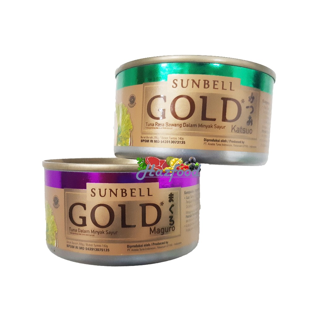 Jual Sun Bell Gold Katsuo|Sunbell Tuna rasa Bawang Dalam Minyak Sayur ...