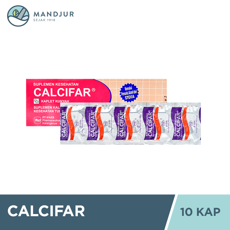 Jual Calcifar 10 Kaplet - Suplemen Kalsium Jaga Kesehatan Tulang dan ...