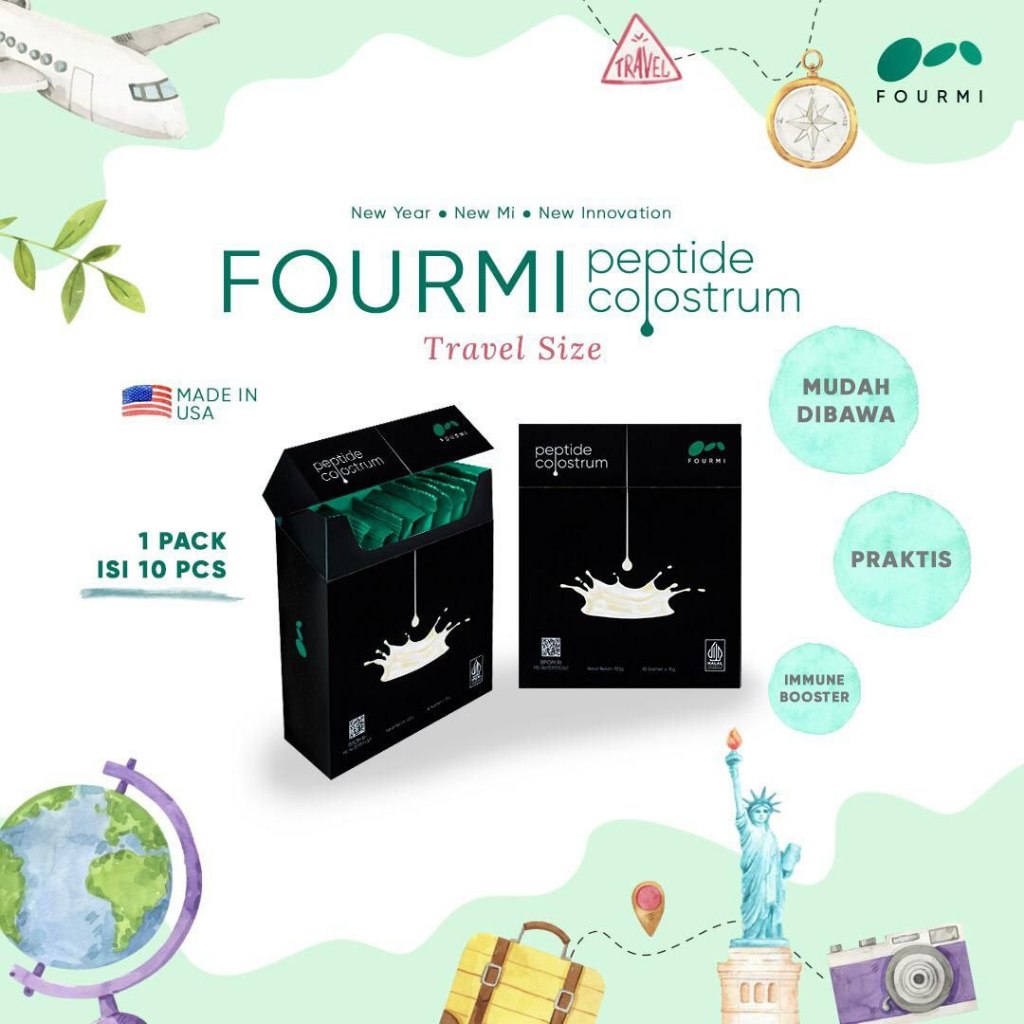 Jual Fourmi Peptide Colostrum Eceran dan Travel Size isi 10 Sachet ...