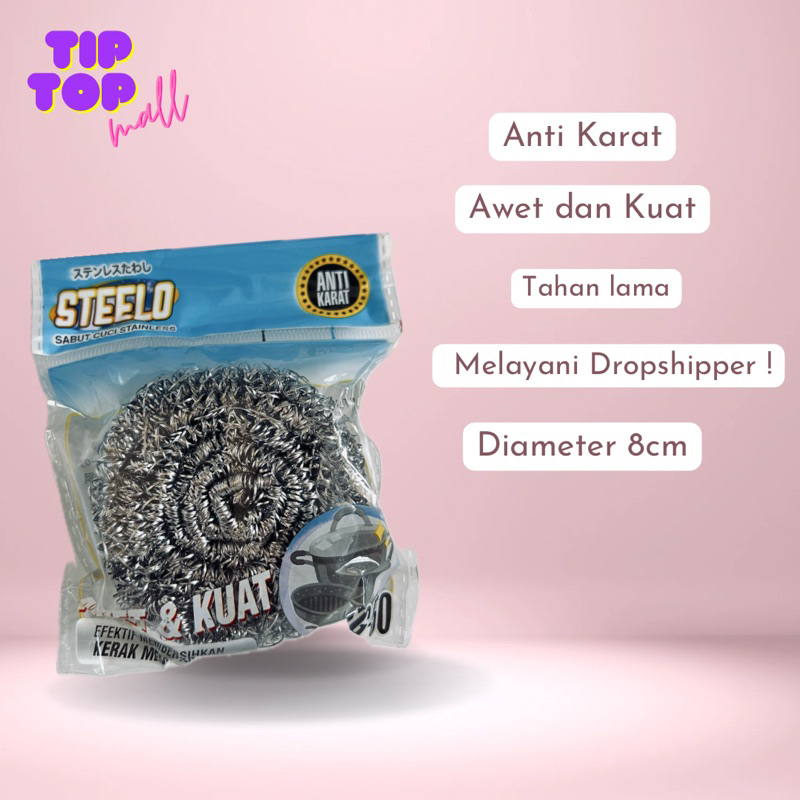 Jual SABUT STAINLESS SATUAN BESAR STEEL WOOL BESAR SG-50 | Shopee Indonesia