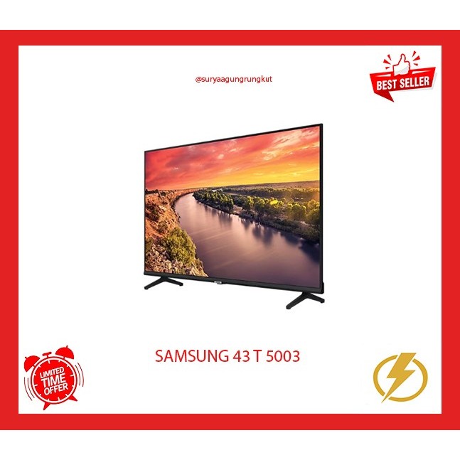 Jual DIGITAL LED TV SAMSUNG 43 INCH FULL HD - 43 T 5003 | Shopee Indonesia