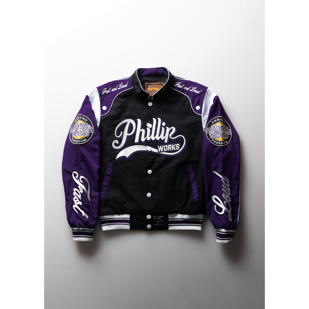 Jual PHILLIP WORKS PHILLIPWORKS JACKET JAKET VARSITY BASEBALL NASCAR ...