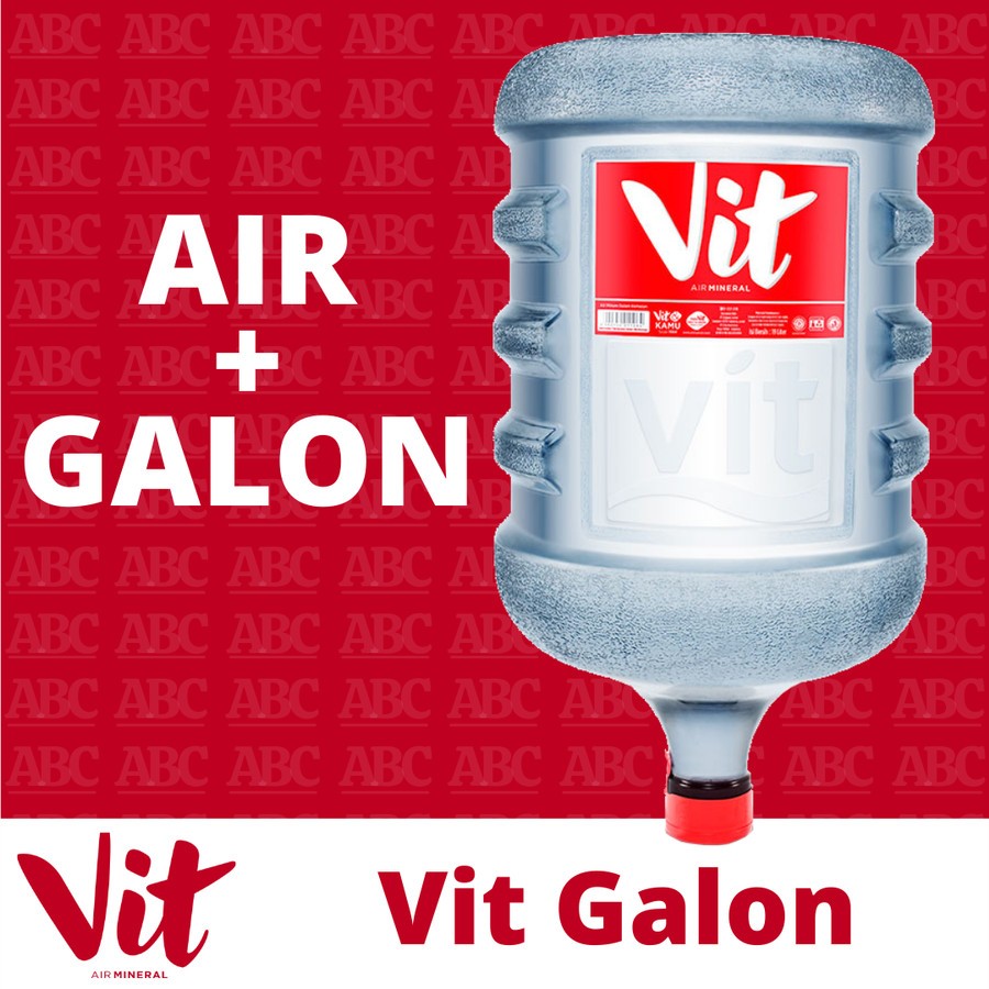 Jual VIT Galon 19 Liter | Air + Galon | Air Mineral | Air Minum | Galon ...