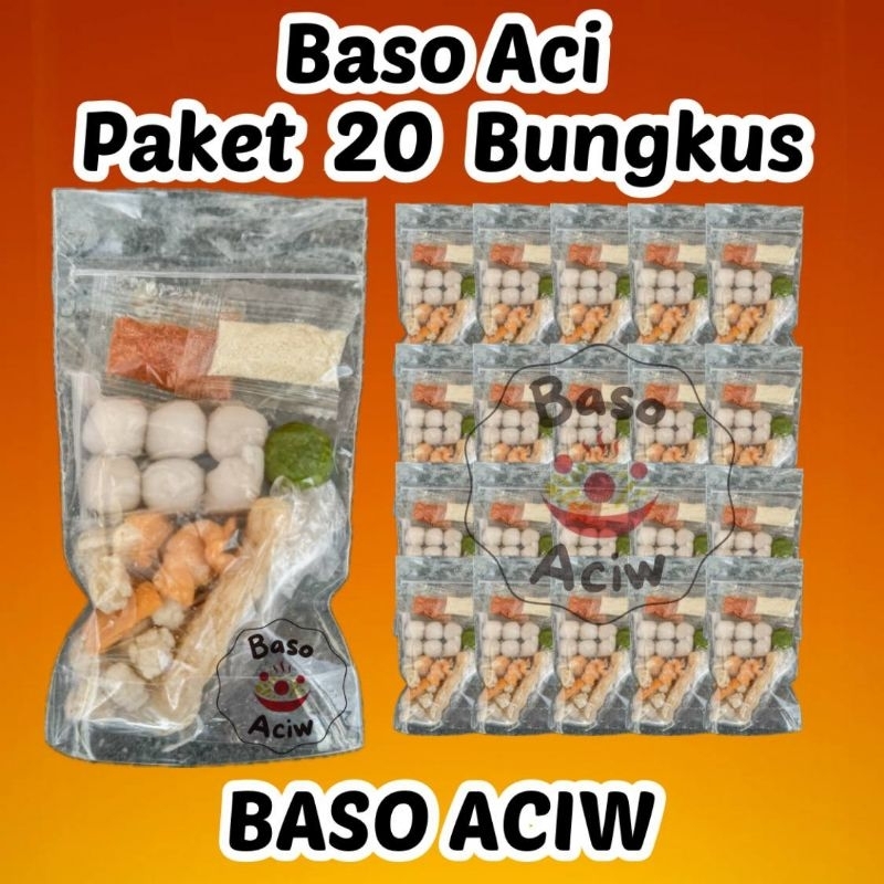 Jual Baso Aci paket 20 pcs murah / baso Aci termurah / baso Aci isi ...