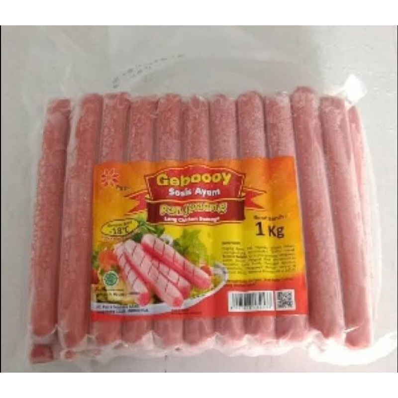 Jual Geboy Sosis Ayam Merah 1kg | Shopee Indonesia