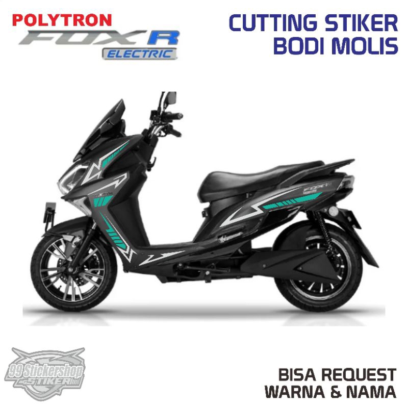 Jual stiker bodi motor listrik Fox Polytron | Shopee Indonesia