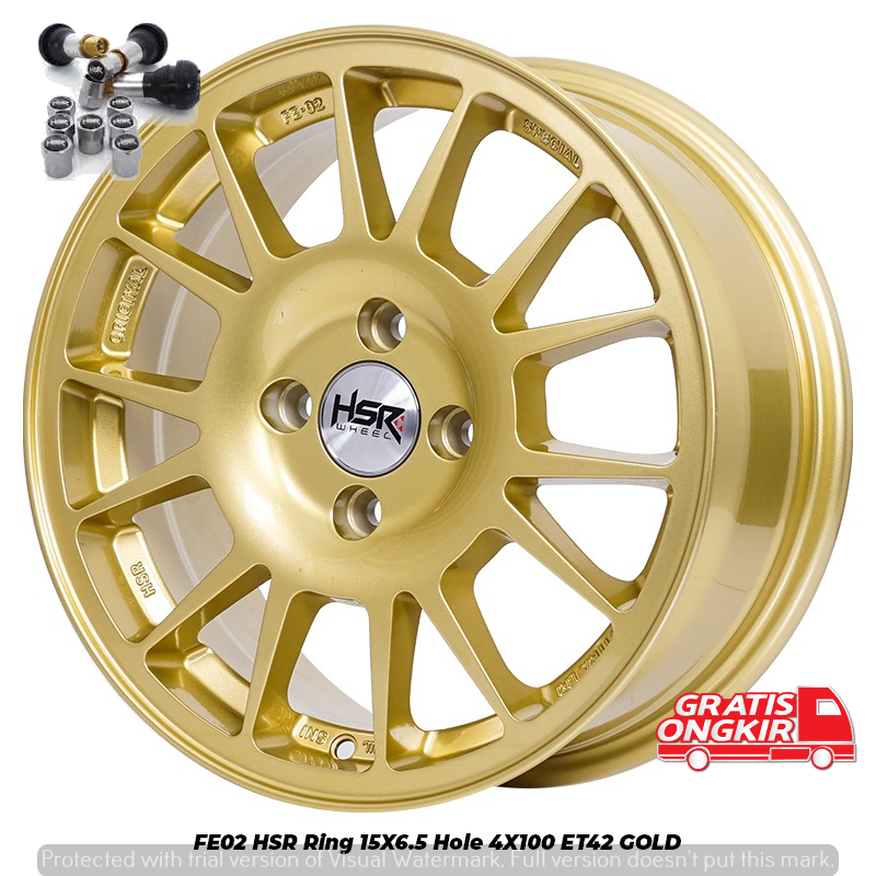 Jual PELEK RALLY HSR FE02 RING 15 WARNA GOLD VELG MOBIL SUZUKI IGNIS ESPRESSO DLL | Shopee Indonesia