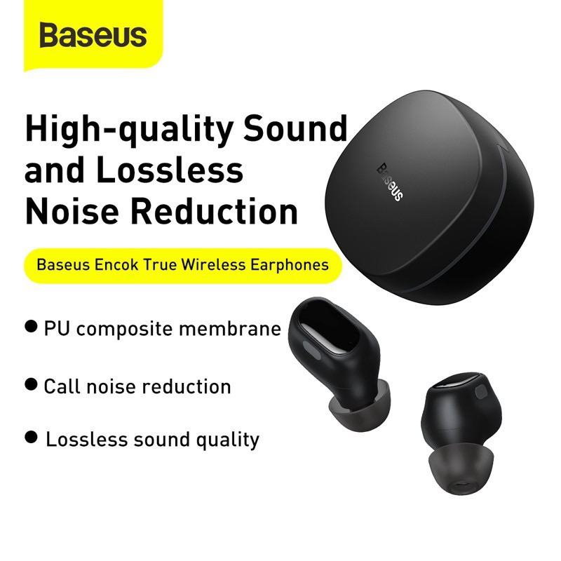 Jual Baseus True Wireless Bluetooth Earphone Mini Earbuds TWS WM01 ...