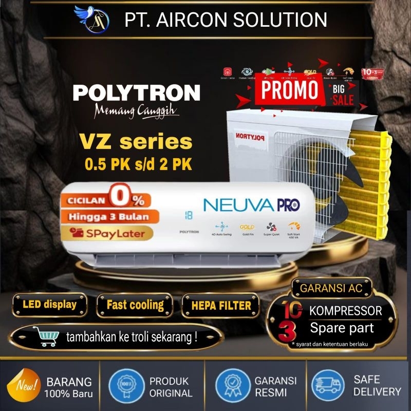 Jual AC POLYTRON 0.5 PK s/d 2 PK NUEVA PRO 2 Series VZ UNIT ONLY ...