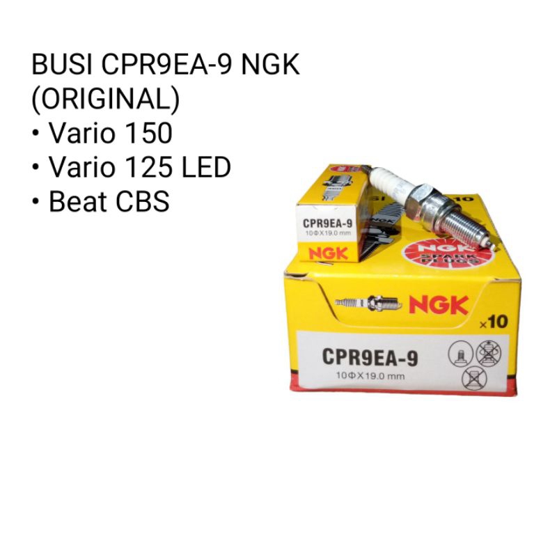 Jual Busi NGK CPR9 CPR9EA-9 Vario 125 150 LED, BEAT CBS | Shopee Indonesia