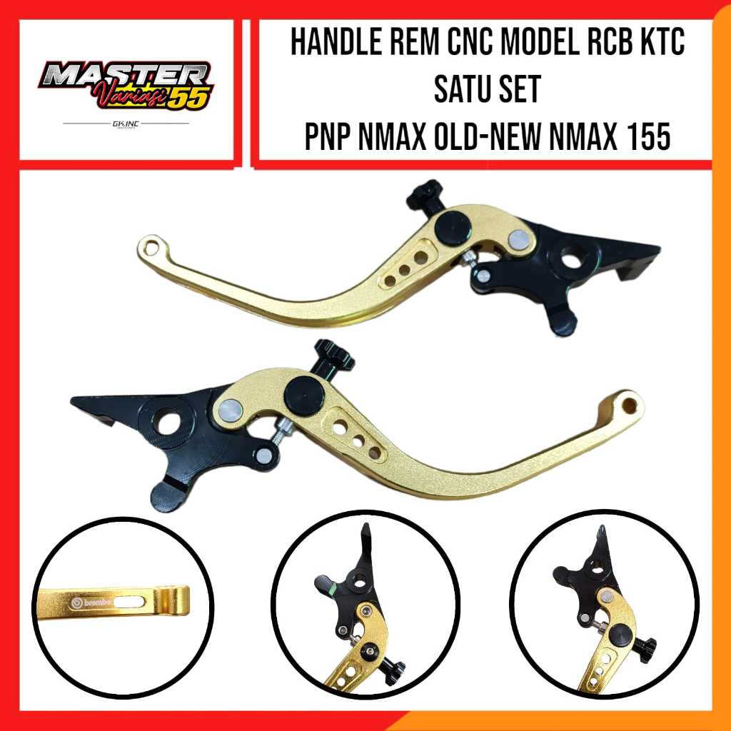 Jual HANDLE REM CNC MODEL RCB KTC SATU SET PNP NMAX OLD-NMAX NEW MV55 ...