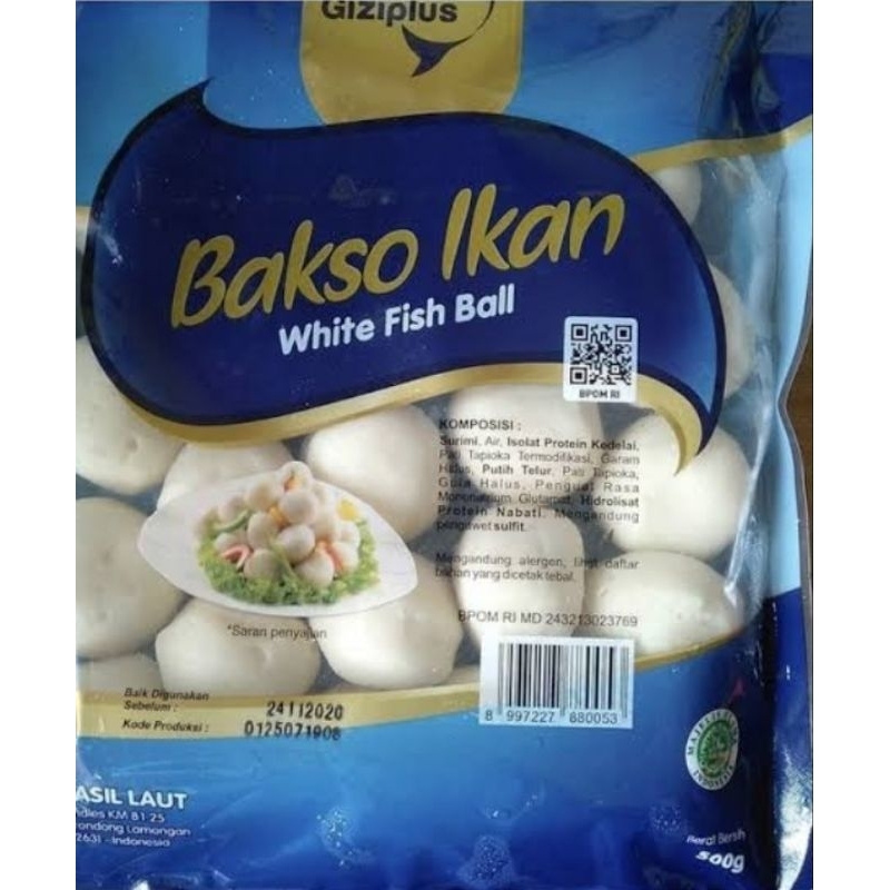Jual Giziplus Bakso Ikan / Baso Ikan / Fish Ball Original | Berat ...