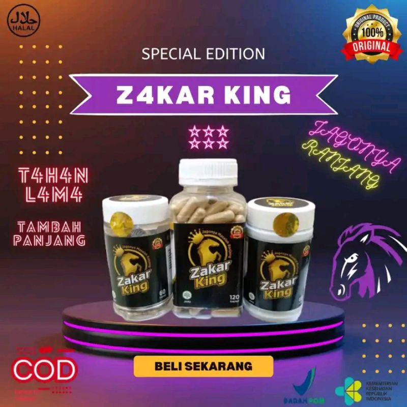 Jual Obat Herbal Z-King 100% ORIGINAL Zakar King Herbal isi 120 Kapsul - JAMU HERBAL 100% ...