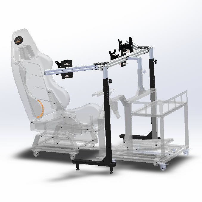 Jual Triple Monitor Add on for Pro Racing Gaming Seat Gameseat Playseat ...