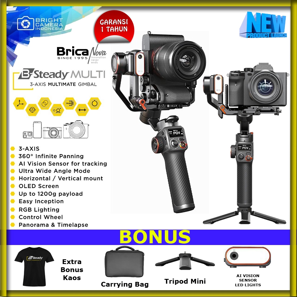Jual Brica BSteady MULTIMATE - 3 Axis Mirrorless & Compact Camera ...