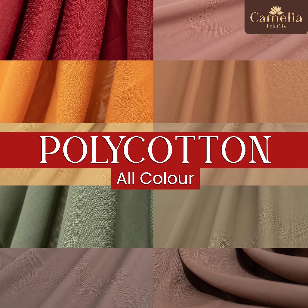 Jual Cameliatex Bahan Kain Double Sifon Hycon Hicon Hycone Polycotton ...