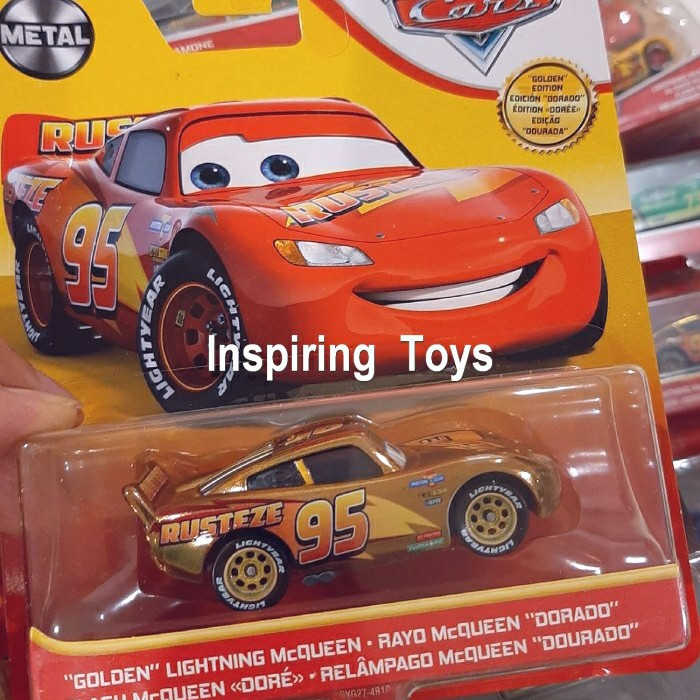 Jual Disney Cars Golden Lightning McQueen | Shopee Indonesia