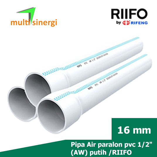 Jual Pipa Air paralon pvc 1/2" (AW) putih /RIIFO | Shopee Indonesia
