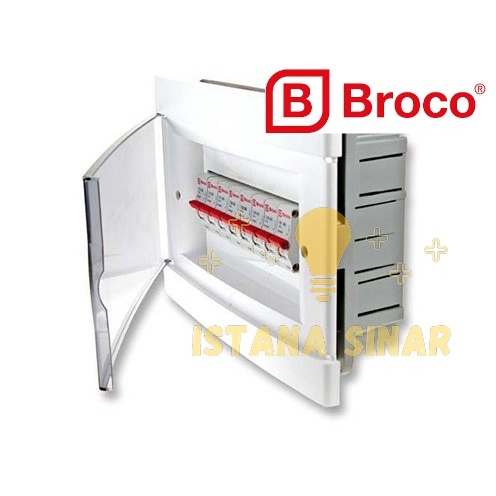 Jual Box MCB 12 Group BROCO / 12 modul 12 grup INBOW BROCO box sikring ...