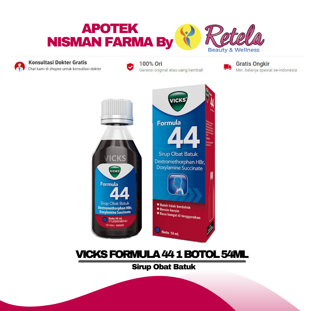 Jual VICKS FORMULA 44 DT 54 ML | Shopee Indonesia