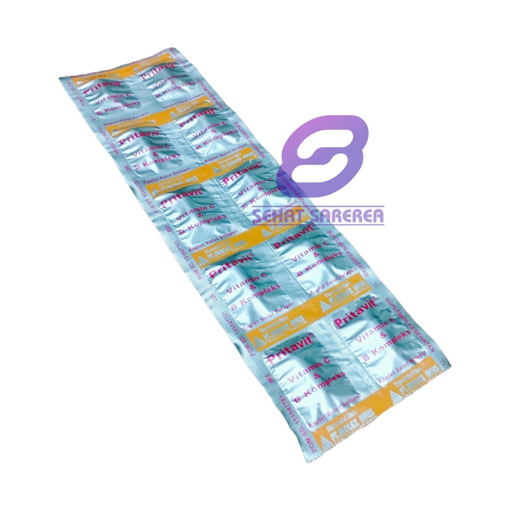 Jual Pritavit Strip 10 Kaplet Vitamin B Kompleks & Vitamin C | Shopee ...