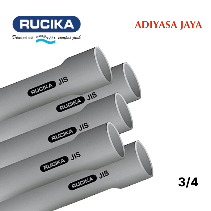 Jual Rucika JIS AW 3/4 (Rucika) / Pipa PVC Kelas AW | Shopee Indonesia