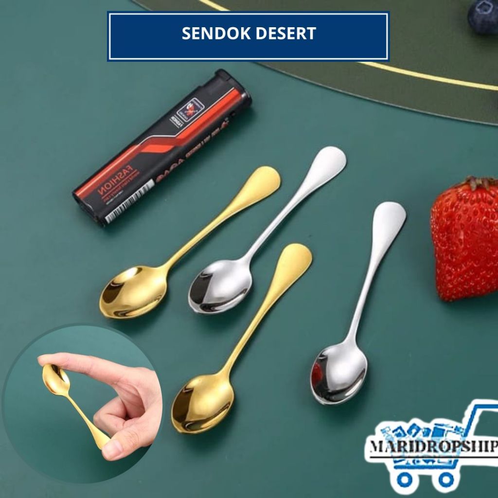 Jual Sendok Teh Dessert Stainless Steel Korea Tebal | Shopee Indonesia