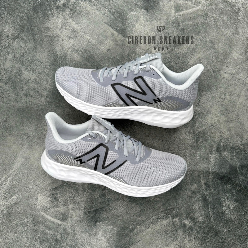 Jual NEW BALANCE 411 LIGHT GREY RUNNING MENS - ORIGINAL MAP | Shopee ...