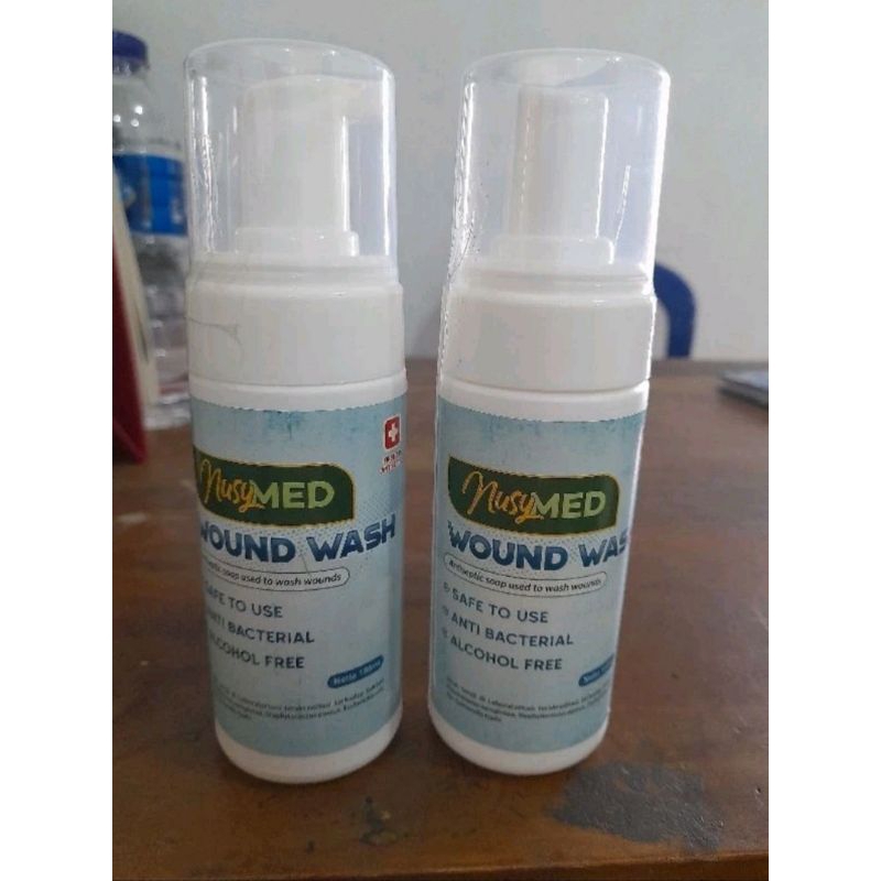 Jual Nusy MED wound wash (Foam) Antiseptik 100ml | Shopee Indonesia