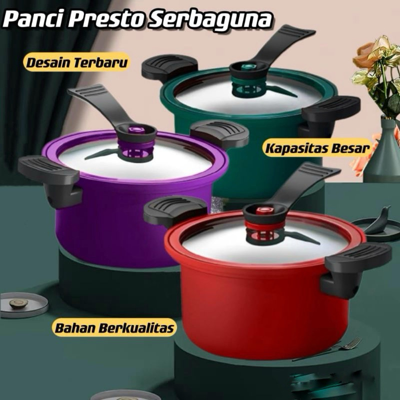 Jual PANCI PRESTO/TOTIPOTEN POT/ Teflon Pressure Cooker/Panci presto Murah 3,5L | Shopee Indonesia
