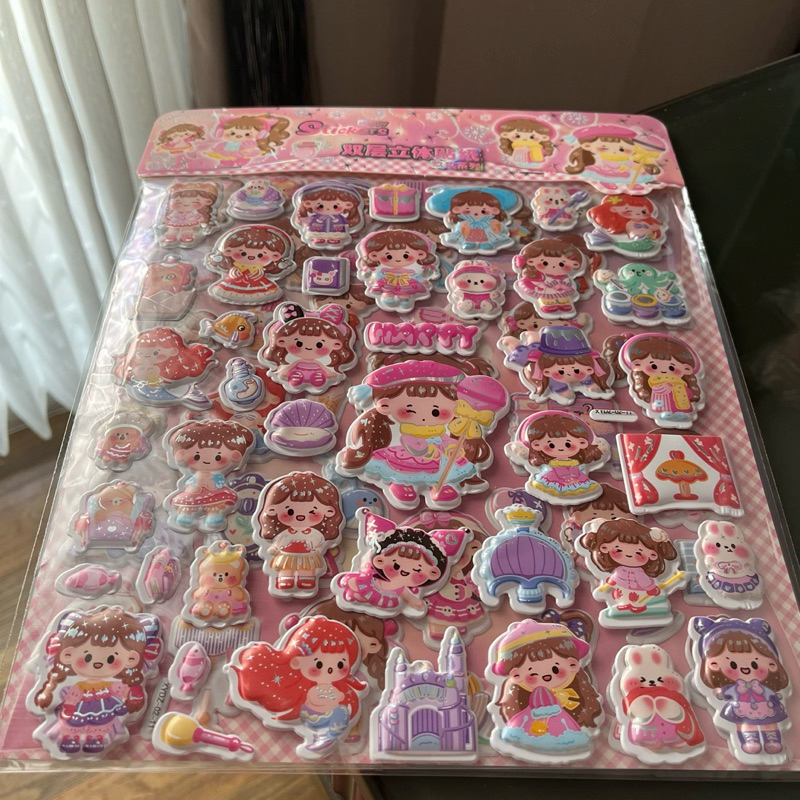 Jual Stiker 3D Jumbo / Cute Cartoon / Sticker Set Timbul / Viral Murah ...