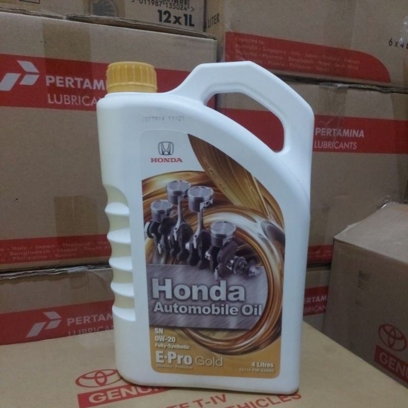 Jual OLI MOBIL HONDA E-PRO GOLD 0W-20 4 Liter | Shopee Indonesia