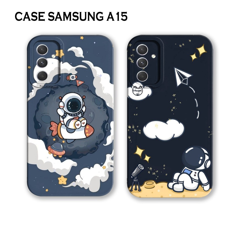 Jual Casing Hp Samsung A15 4G/5G Motif Astronot Galaxy Blue Kekinian ...