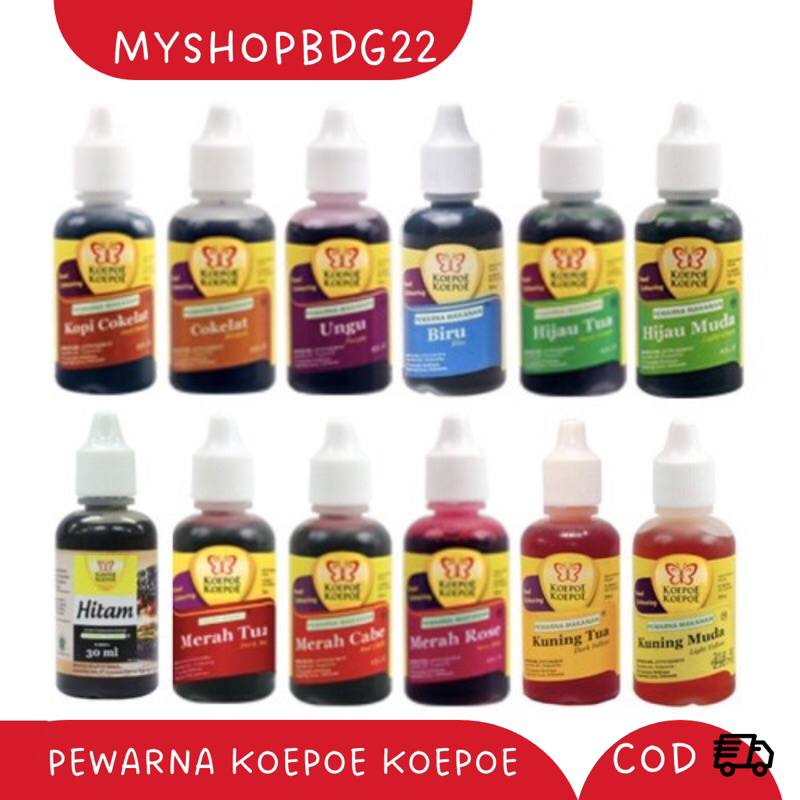Jual Pewarna Koepoe Koepoe Pewarna Makanan | Shopee Indonesia