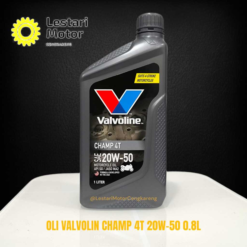 Jual OLI VALVOLINE CHAMP 4T SAE 20W-50 OLI MOTOR 20W API SG FORMULA USA ...