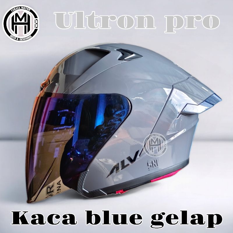Jual HELM ALV ULTRON PRO SOLID|Half face terbaru HELEM KEREN | Shopee ...